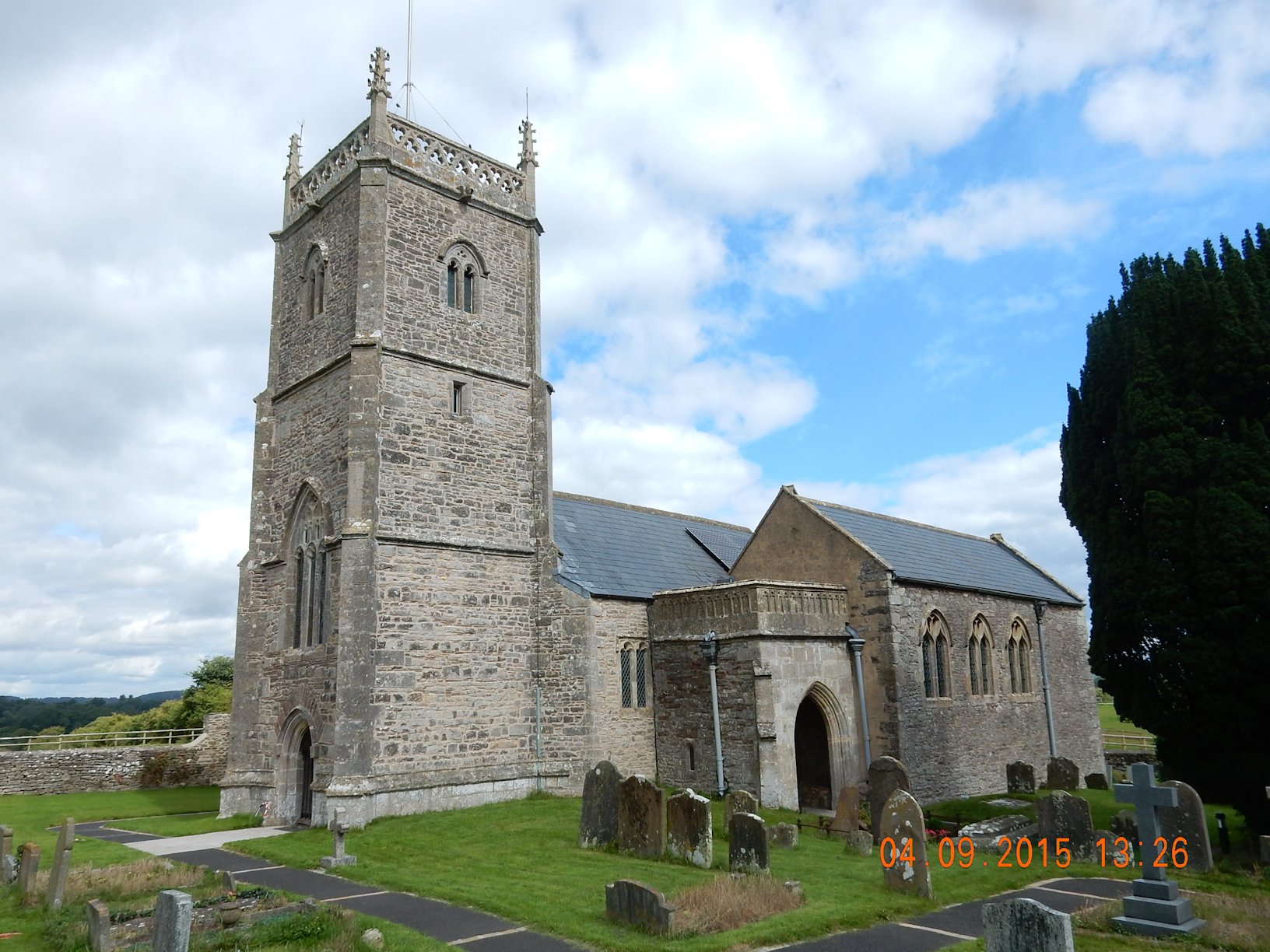 Cut Mark: Chelvey, St Bridget's Church - Bench Mark Database